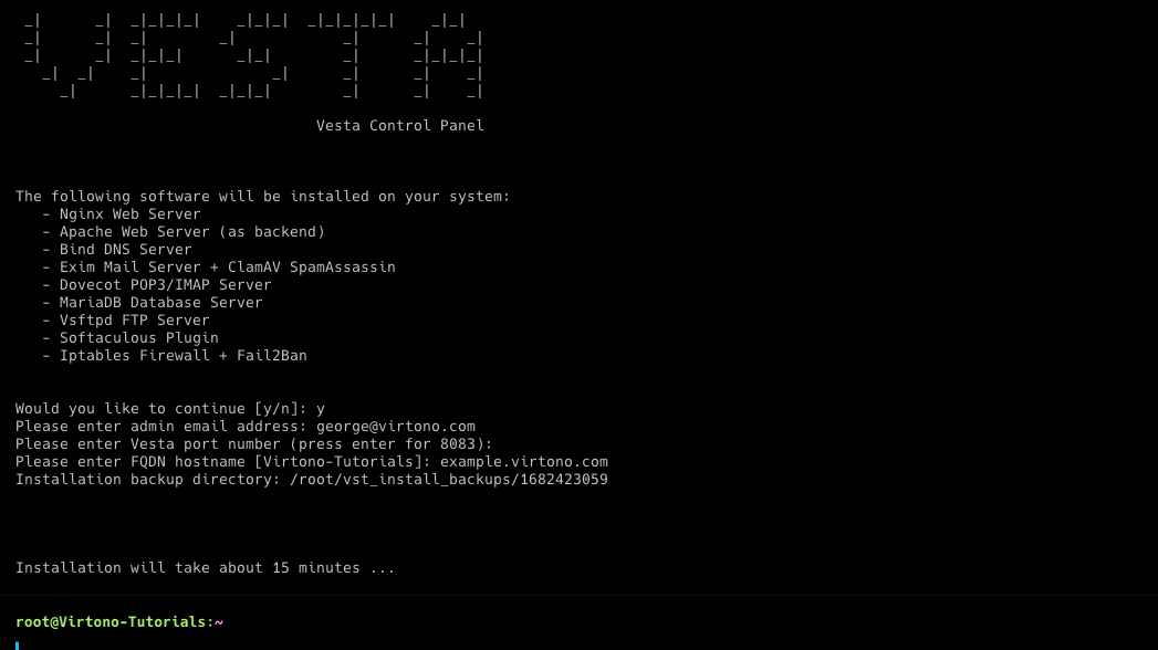 How To Install Vestacp On Centos 7 Virtono Community